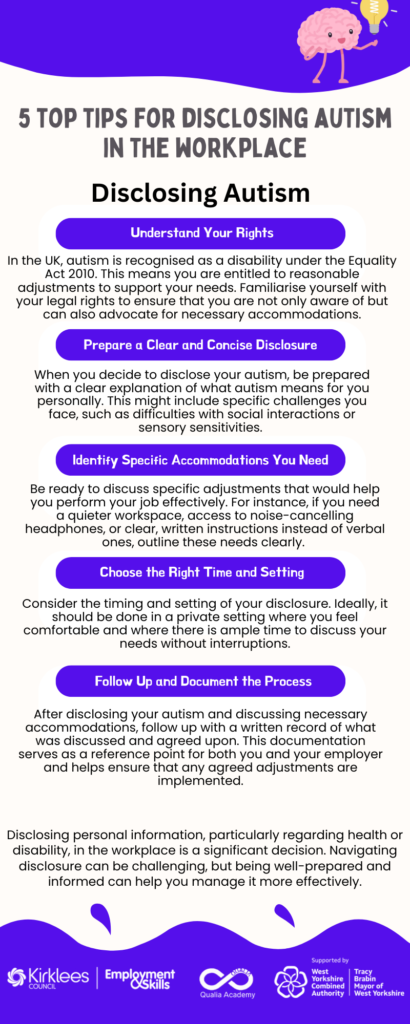 5 Top Tips For Disclosing Autism Spectrum Disorder - Qualia Academy ...